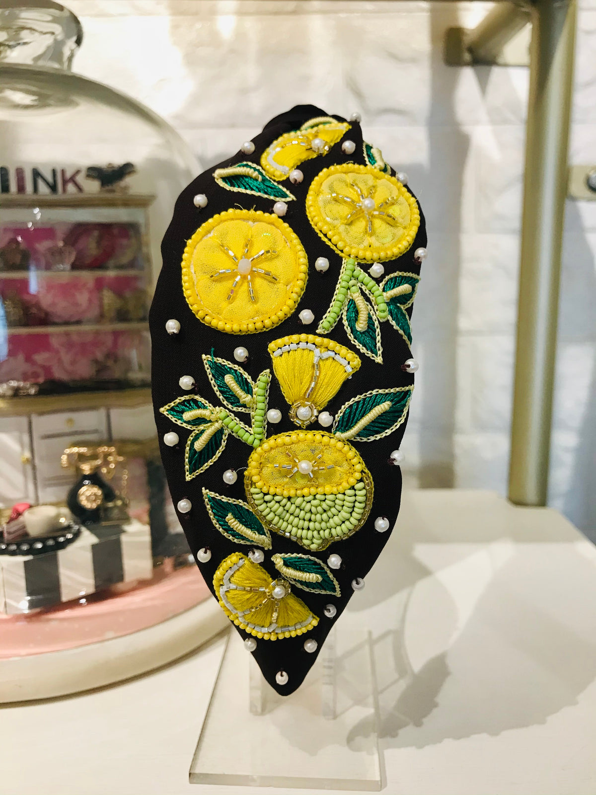 Lemon Orchid Brown Turban Hairband – Spiink